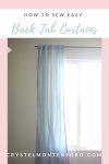 Sew Back Tab Curtains Step by Step