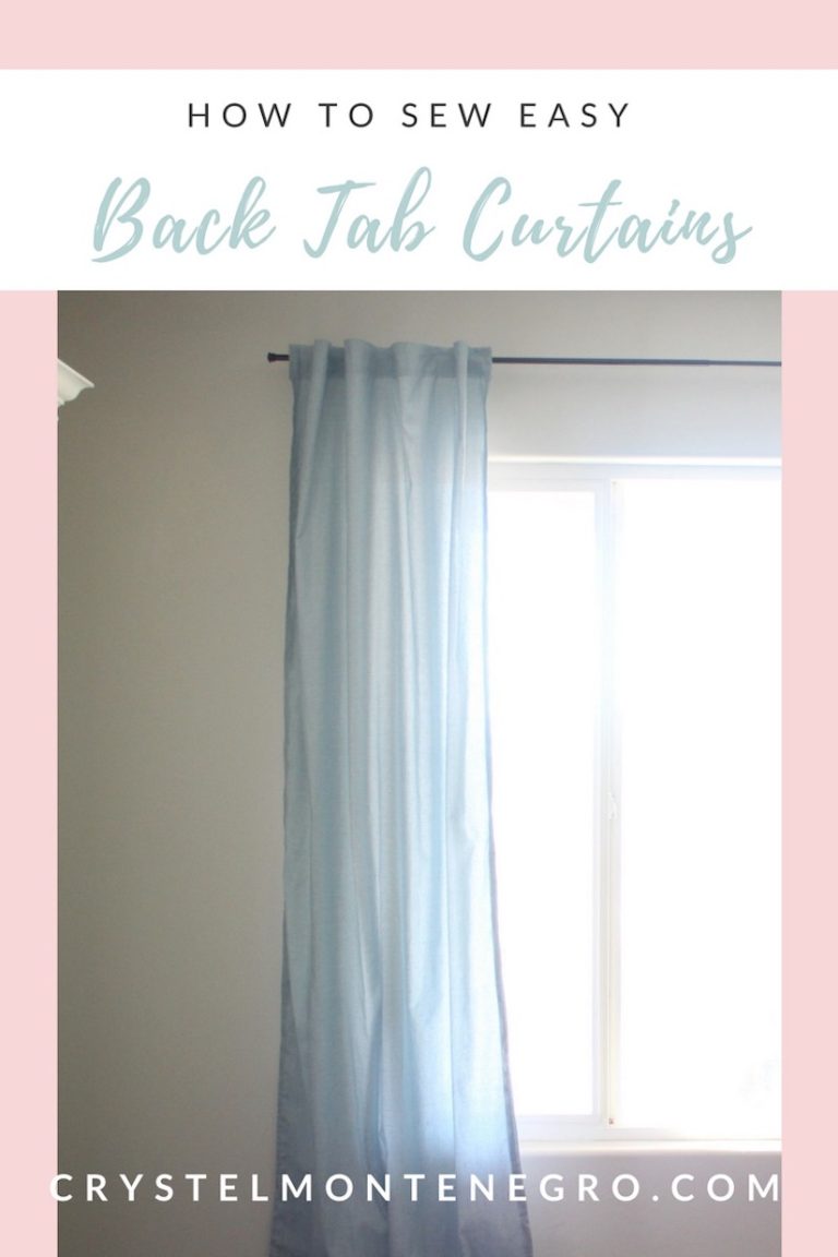 Sew Back Tab Curtains Step by Step