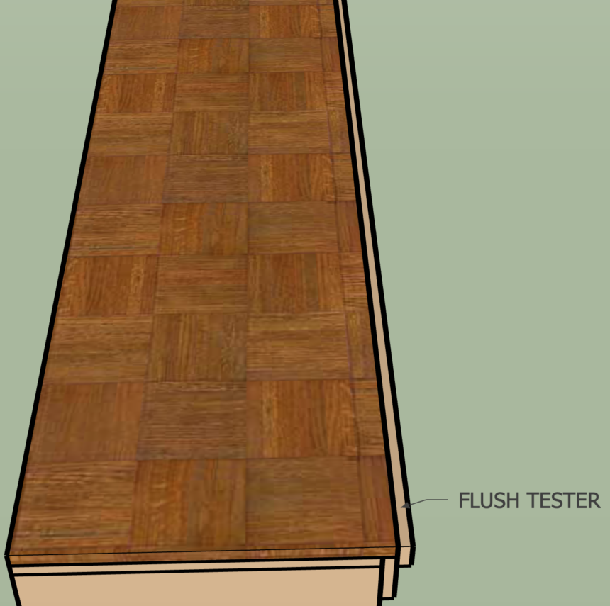 How to Build a Herringbone Counter - Crystel Montenegro Home