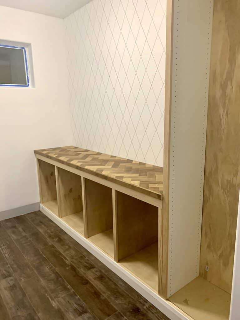 How to Build a Herringbone Counter - Crystel Montenegro Home