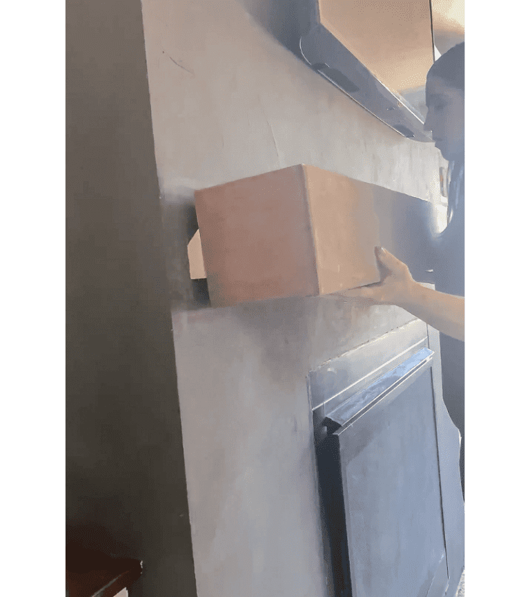 DIY Floating Beam Mantel | Crystel Montenegro Home