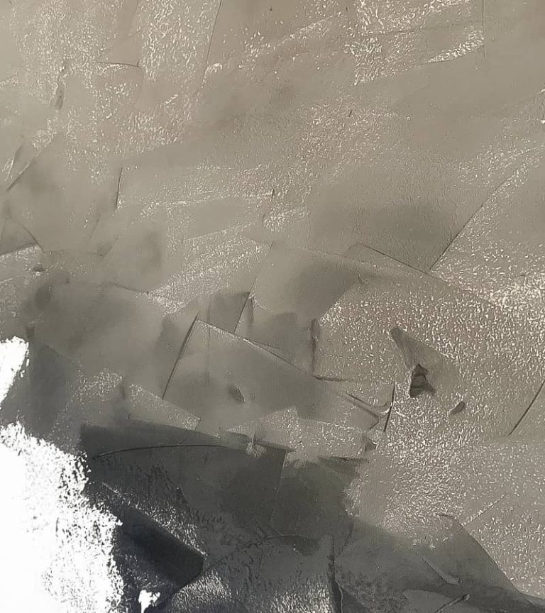 DIY Black Roman Clay Fireplace | Crystel Montenegro Home