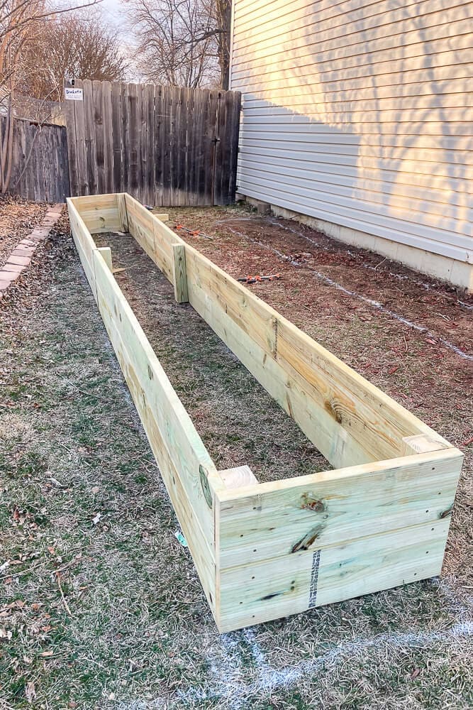 DIY Tall Outdoor Planter Boxes for the Garden - Crystel Montenegro Home