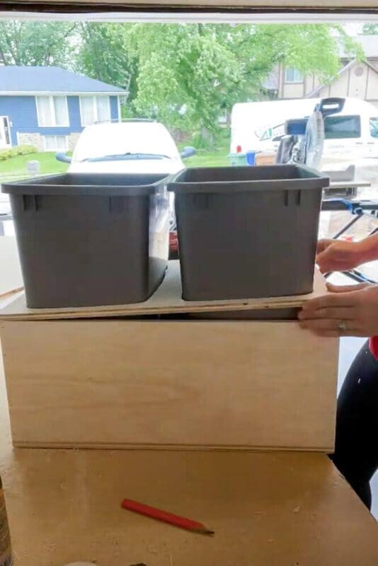Build Your Own Pull-Out Trash Drawer! | Crystel Montenegro Home