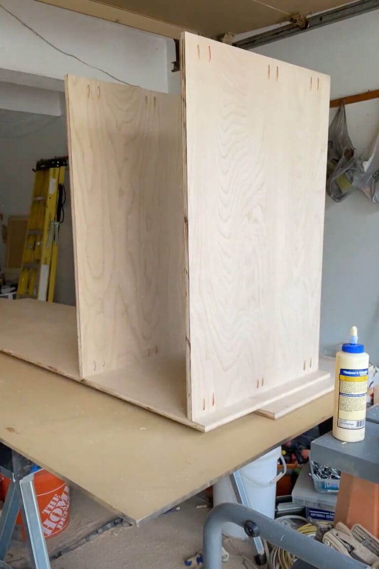 How to Build a DIY Refrigerator Cabinet | Crystel Montenegro Home