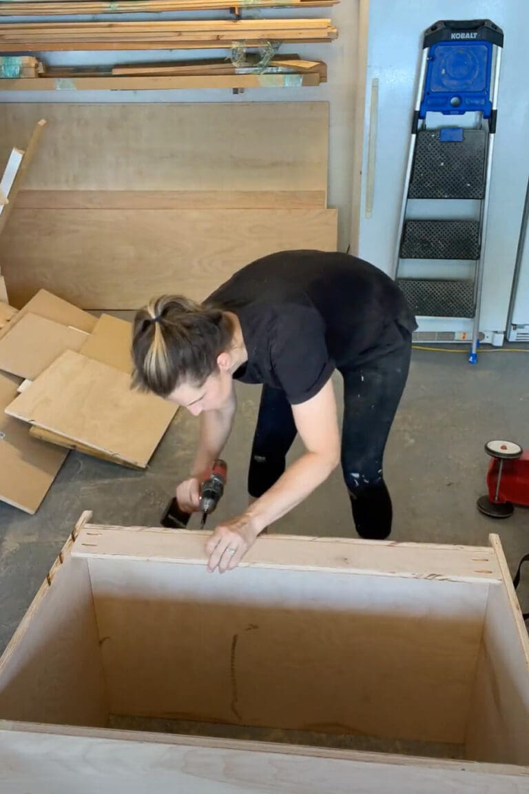 How to Build a DIY Refrigerator Cabinet | Crystel Montenegro Home