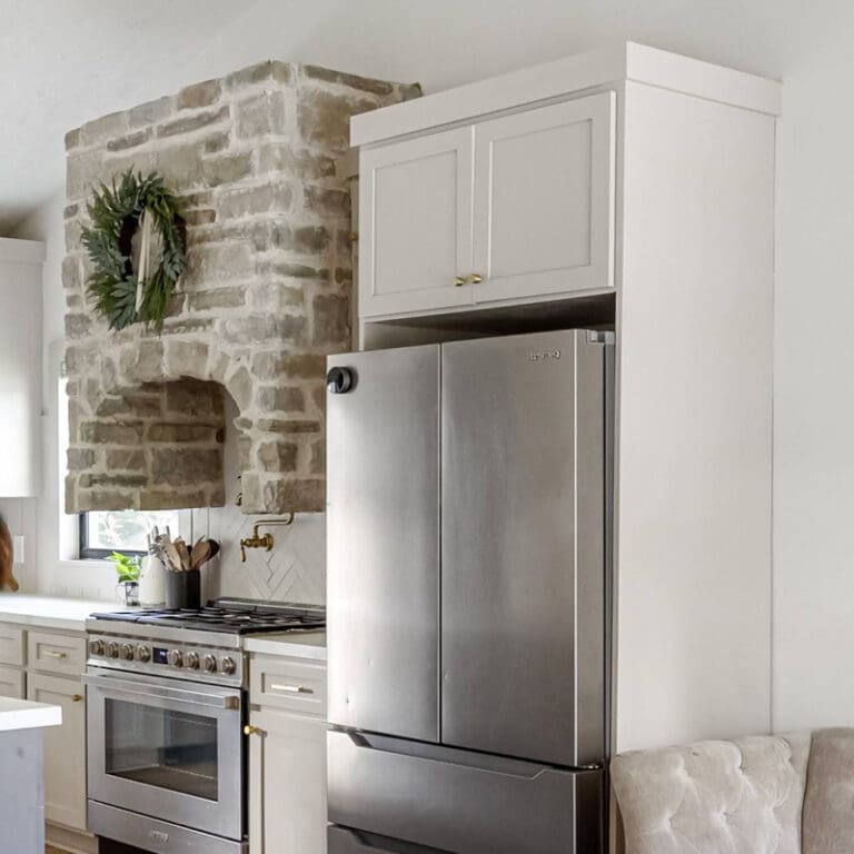 How to Build a DIY Refrigerator Cabinet - Crystel Montenegro Home