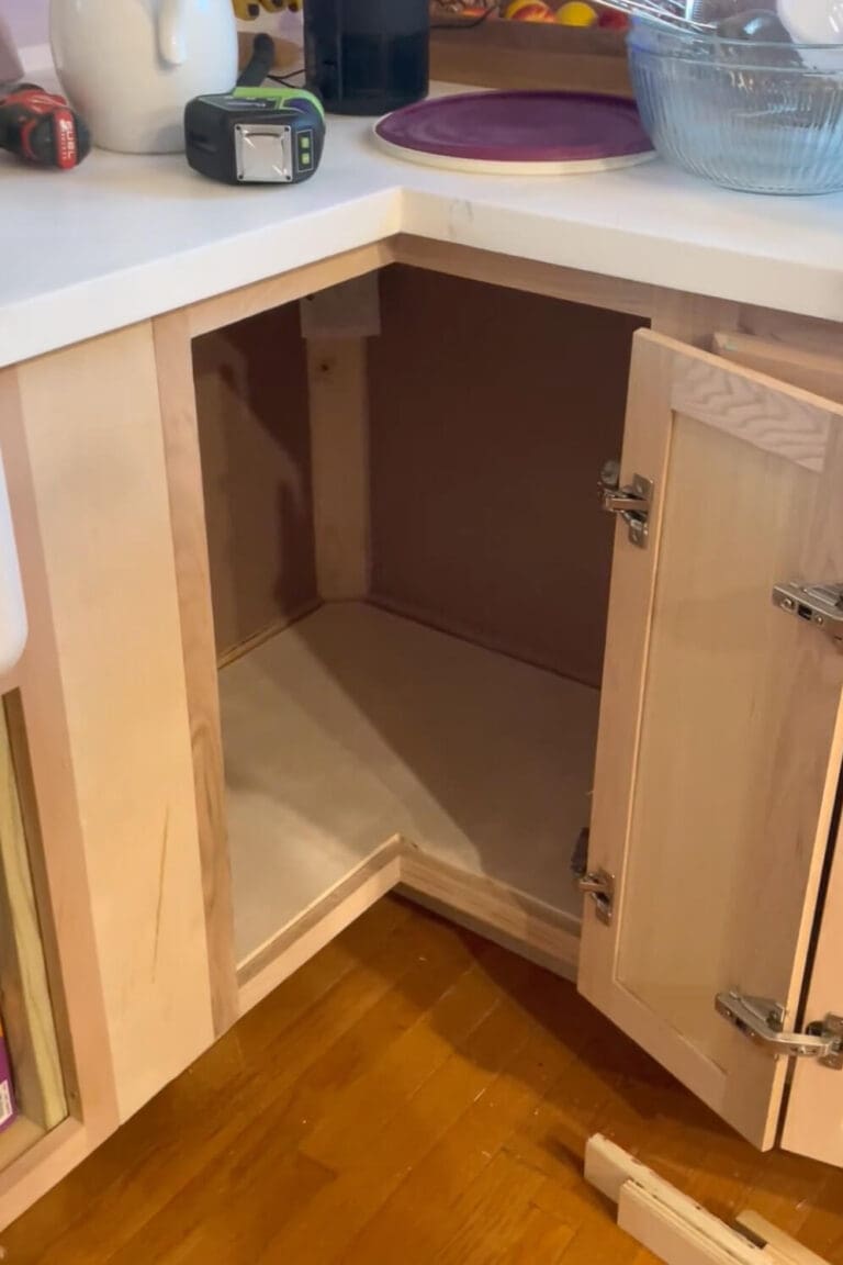 How to Remove a Lazy Susan Cabinet | Crystel Montenegro Home