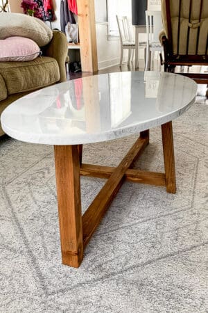 Beautiful DIY Marble Coffee Table | Crystel Montengro Home