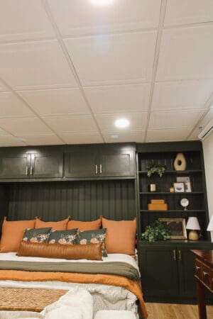 Gorgeous Modern DIY Drop Ceiling Tile Makeover - Crystel Montenegro Home