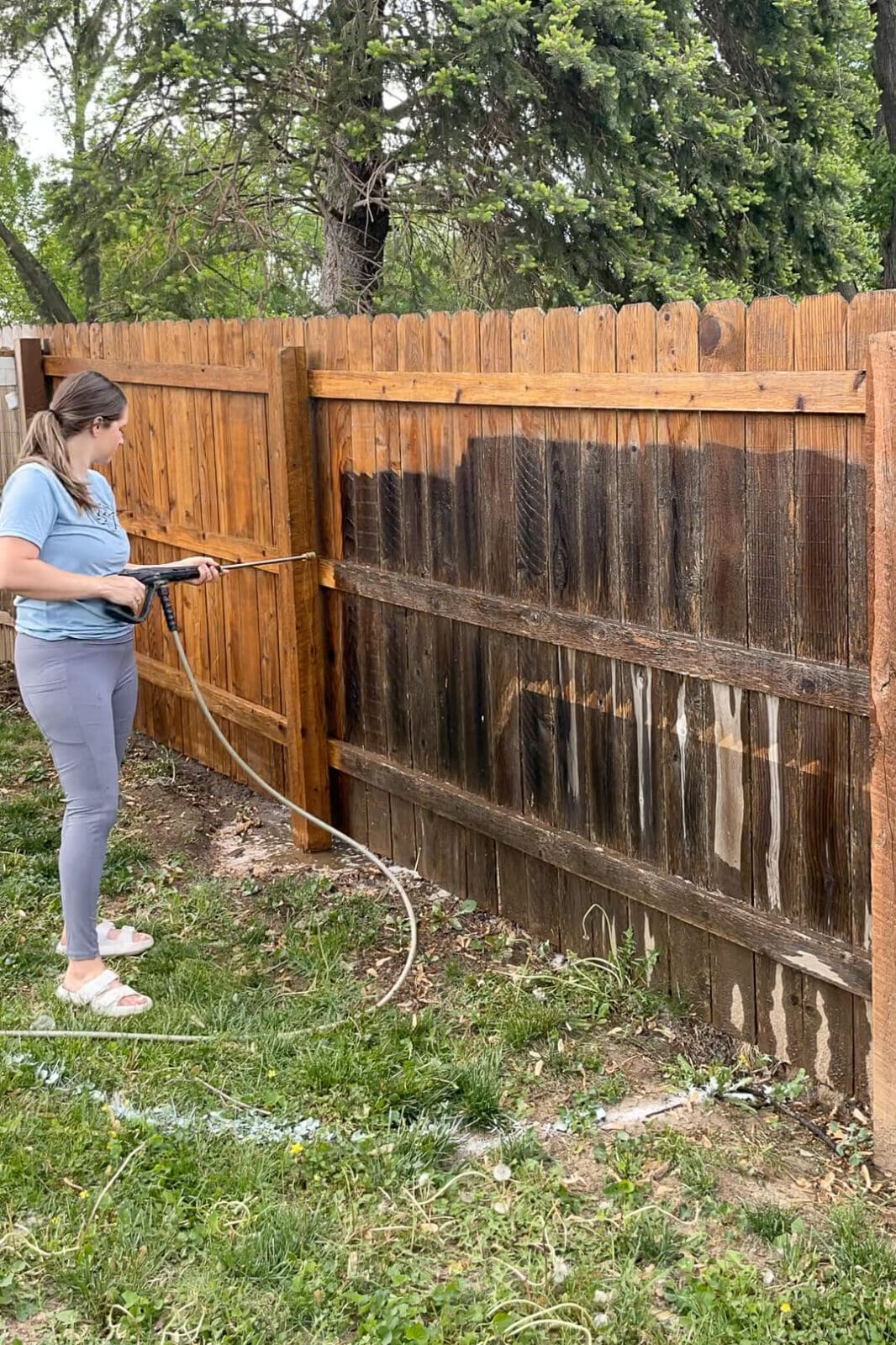 Revive Your Old and Weathered Wood Fence | Crystel Montenegro Home