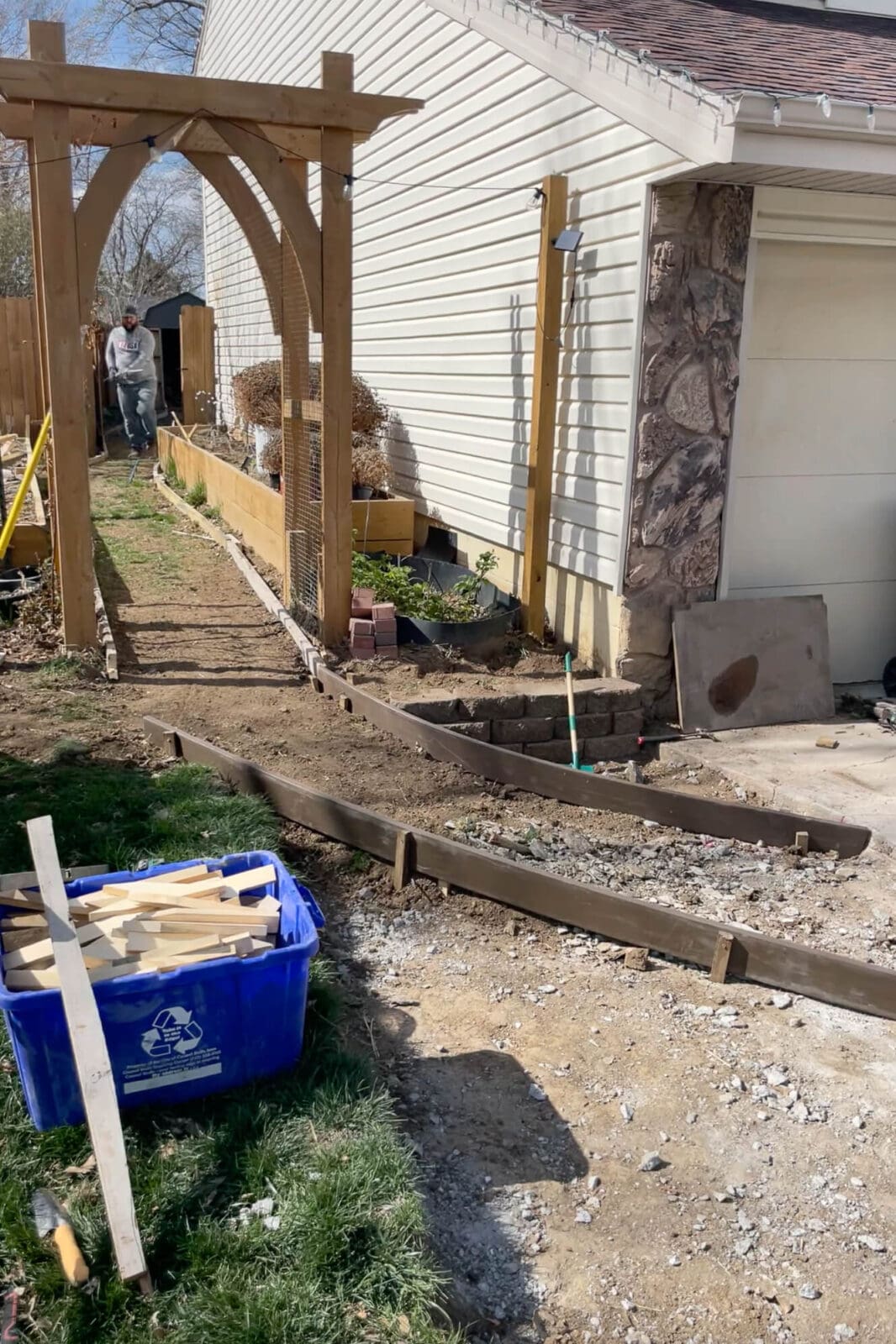 Why I Hired Outside Help to Install a Concrete Sidewalk | Crystel ...