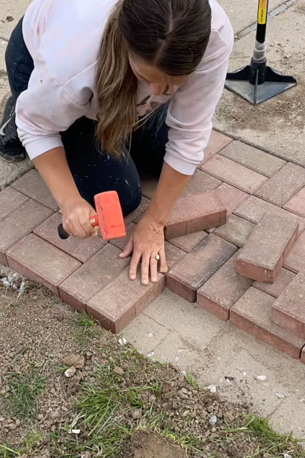 DIY Paver Driveway Extension | Crystel Montengro Home