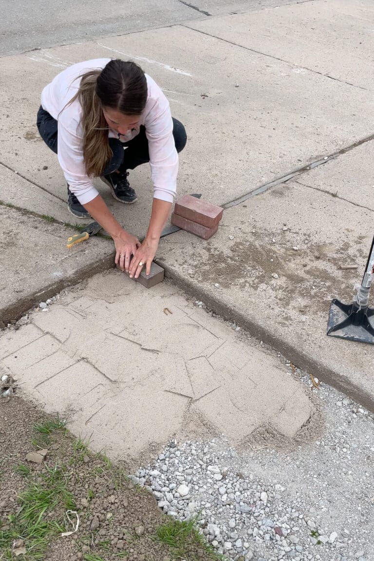 DIY Paver Driveway Extension | Crystel Montengro Home