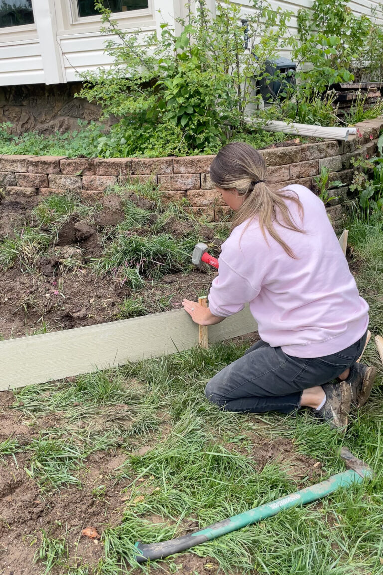 DIY Concrete Curbing in Your Yard | Crystel Montenegro Home