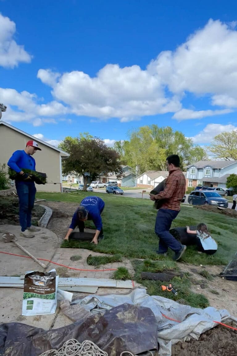 DIY Laying Sod the Simple Way - Crystel Montenegro Home