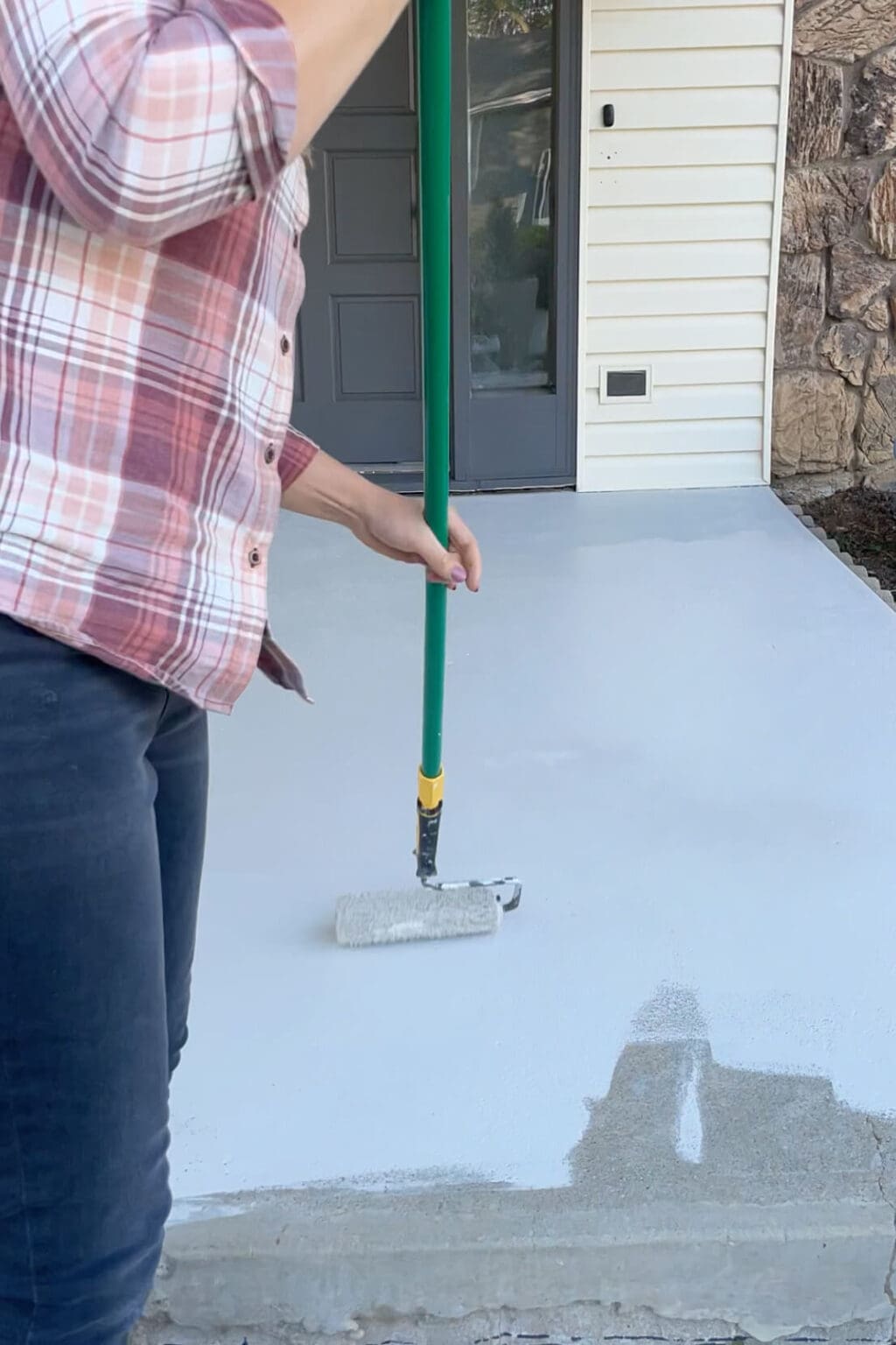 How to Paint a Concrete Porch | Crystel Montenegro Home