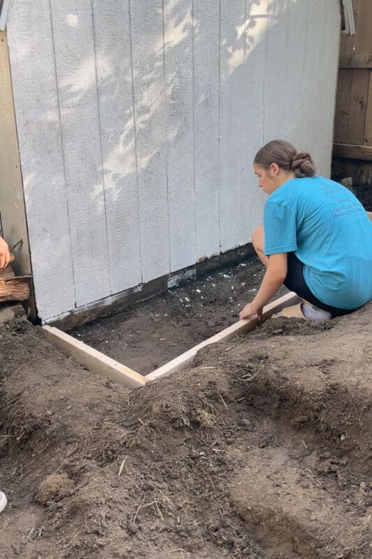 DIY Dry Pour Concrete Pad | Crystel Montenegro Home