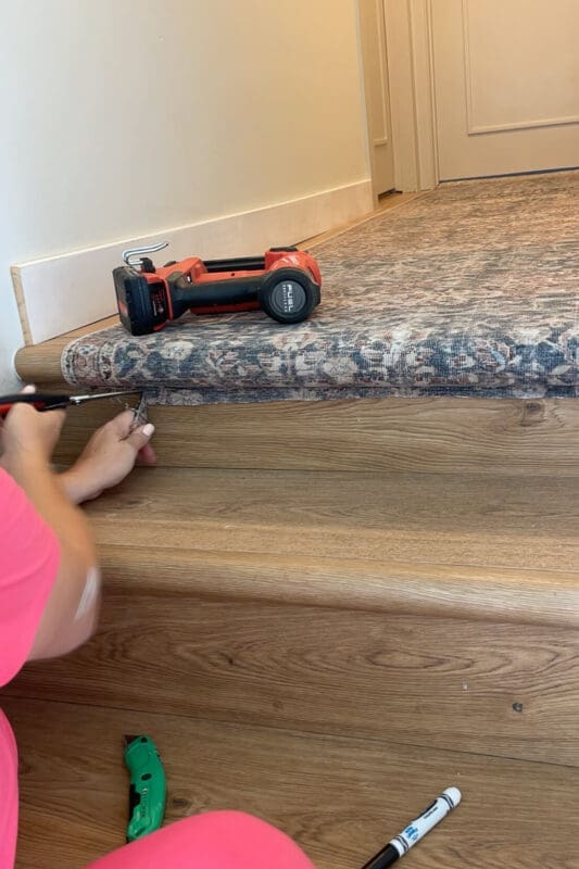 DIY Stair Runner Installation - Crystel Montenegro Home