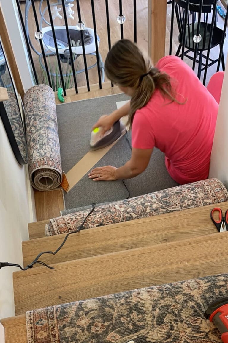 DIY Stair Runner Installation | Crystel Montenegro Home