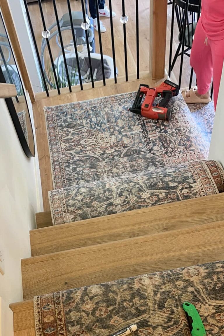 DIY Stair Runner Installation - Crystel Montenegro Home