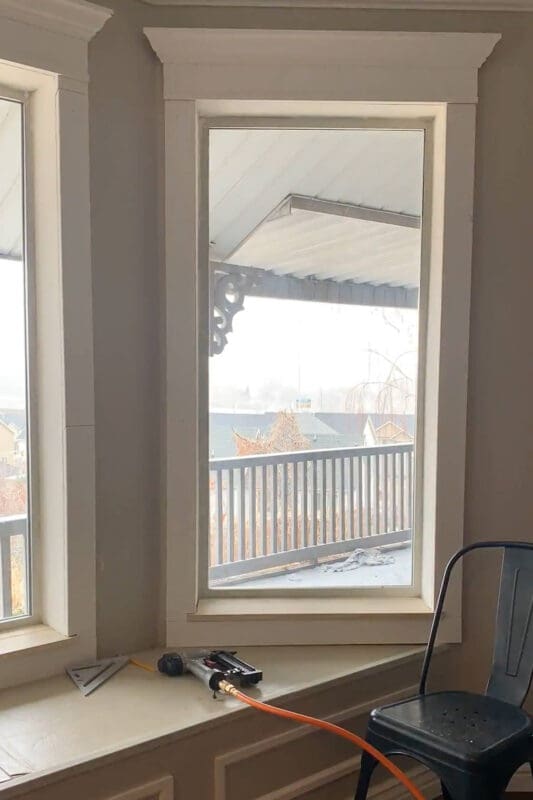 DIY Bay Window Trim and Classic Picture Frame Molding | Crystel ...
