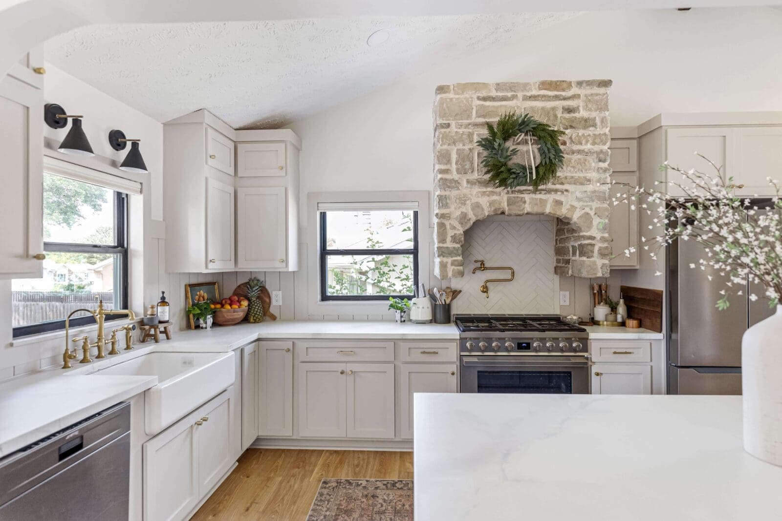 Making Unfinished Kitchen Cabinets Look Custom | Crystel Montenegro Home