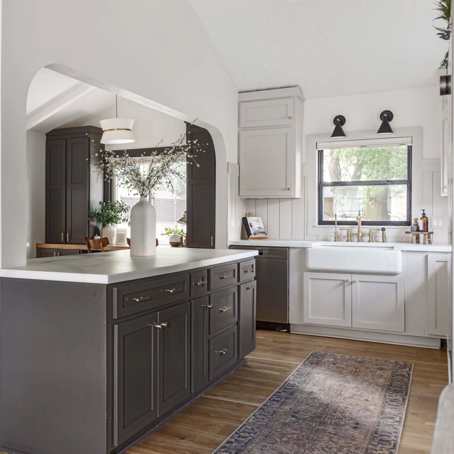 Making Unfinished Kitchen Cabinets Look Custom | Crystel Montenegro Home
