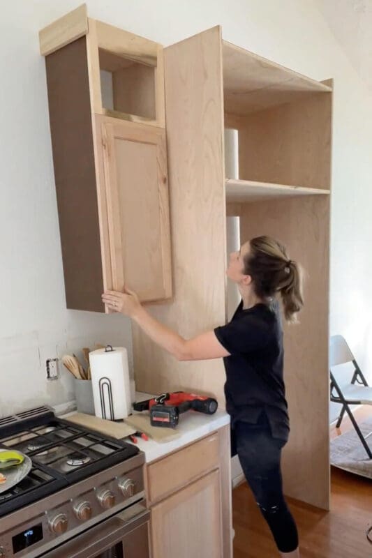 Making Unfinished Kitchen Cabinets Look Custom | Crystel Montenegro Home