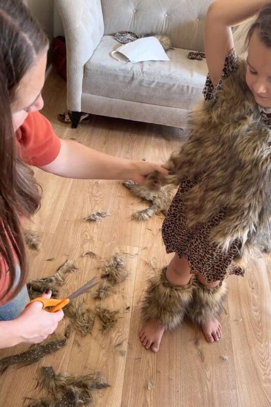 Easy DIY Caveman Costumes for the Whole Family | Crystel Montenegro Home