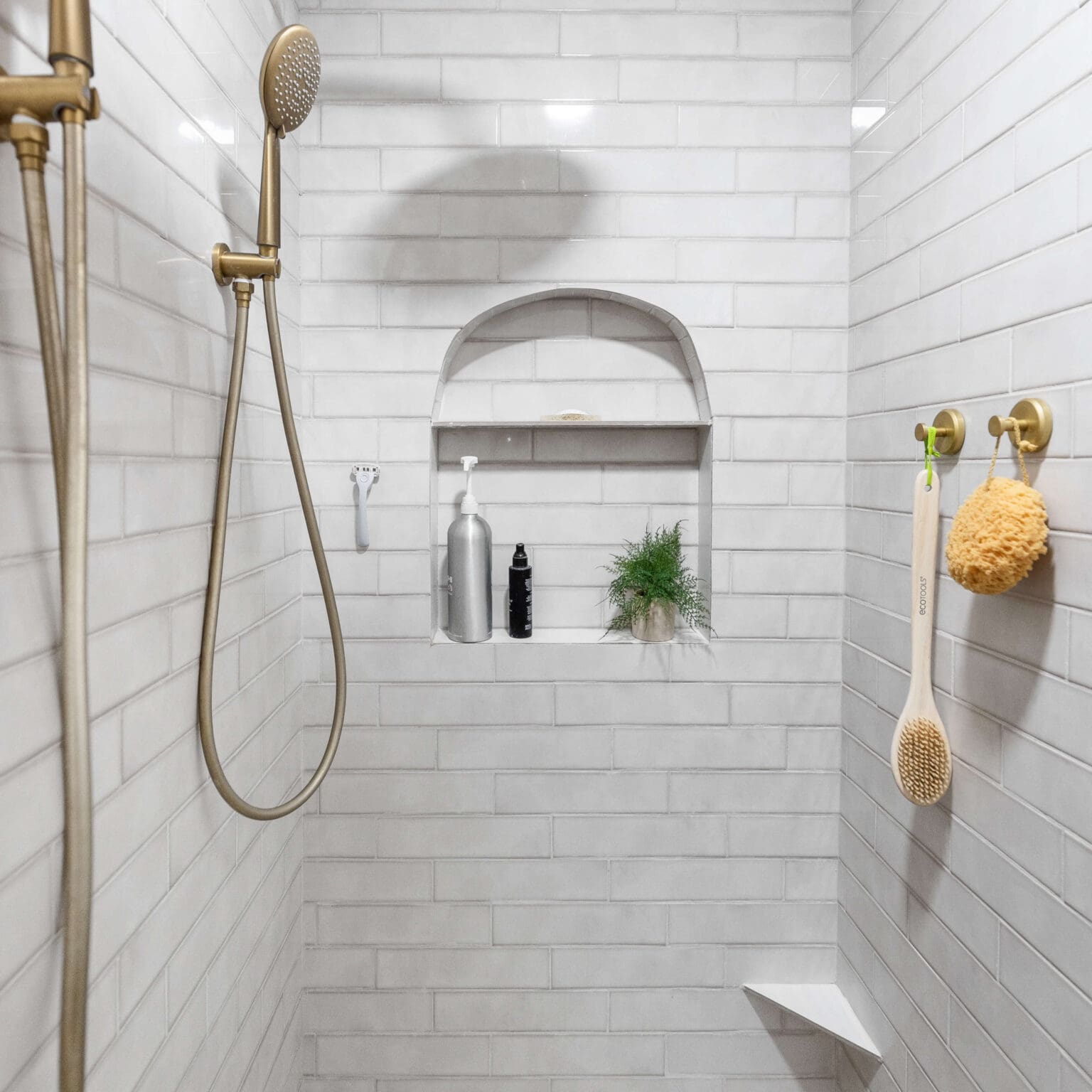 How We Built Our Gorgeous Subway Tile Shower | Crystel Montenegro Home