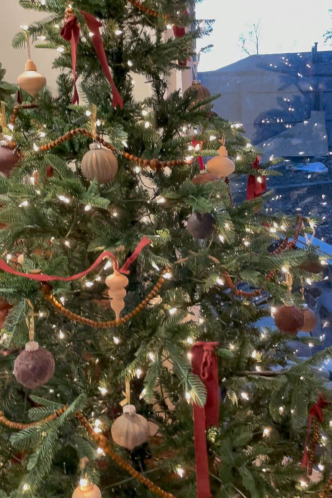 Making DIY Flocked Ornaments | Crystel Montenegro Home