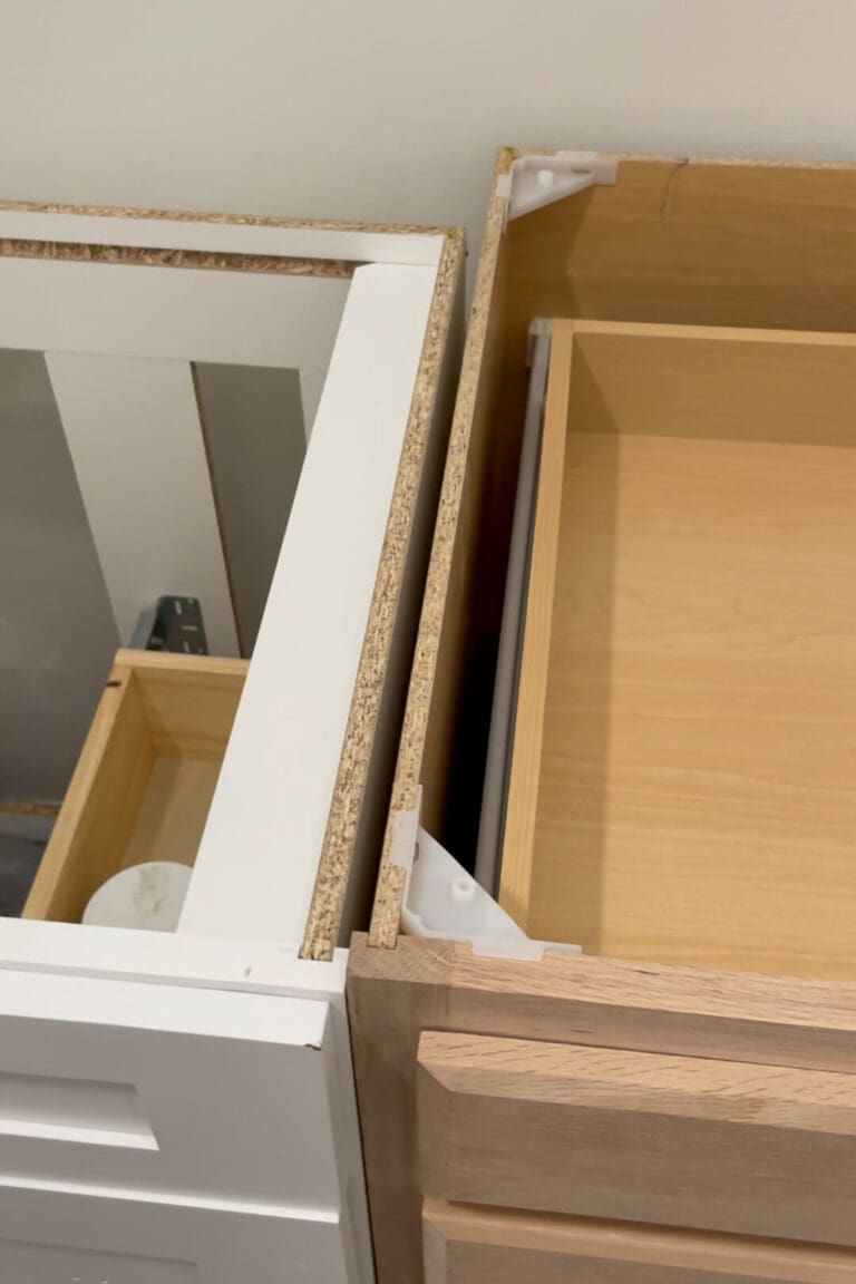 DIY Custom Bathroom Vanity Using a Kitchen Cabinet | Crystel Montenegro ...