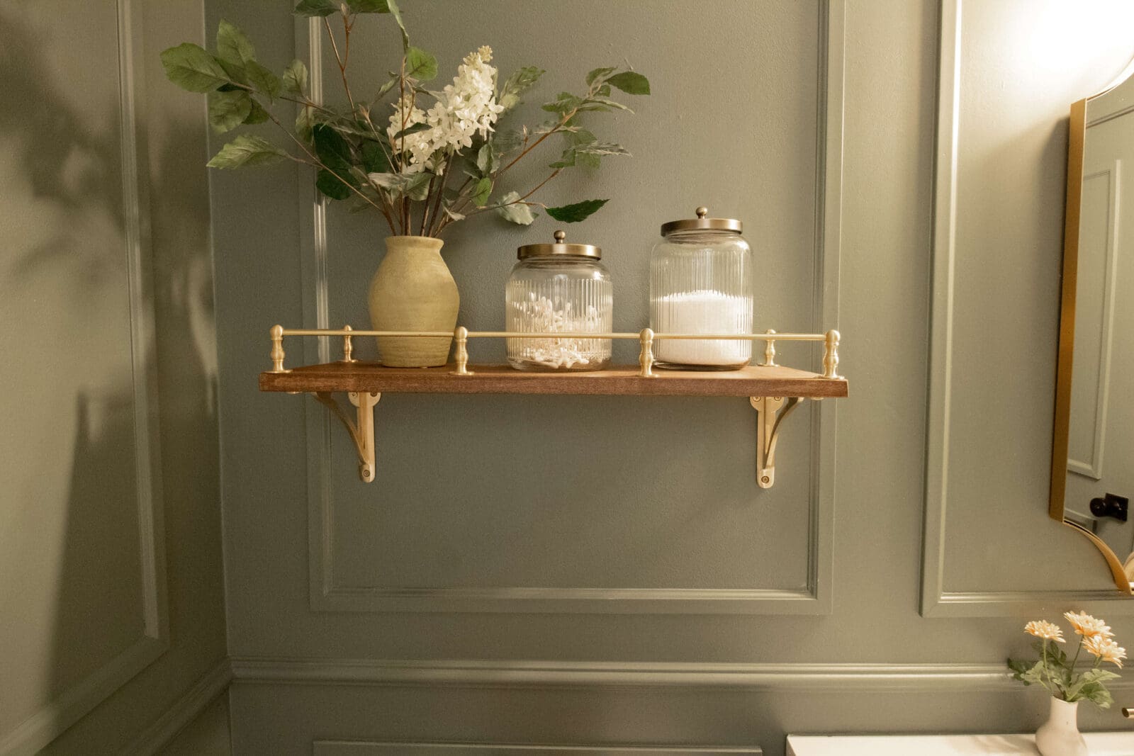 How To Build a Brass Rail Shelf (high-end dupe) | Crystel Montenegro Home