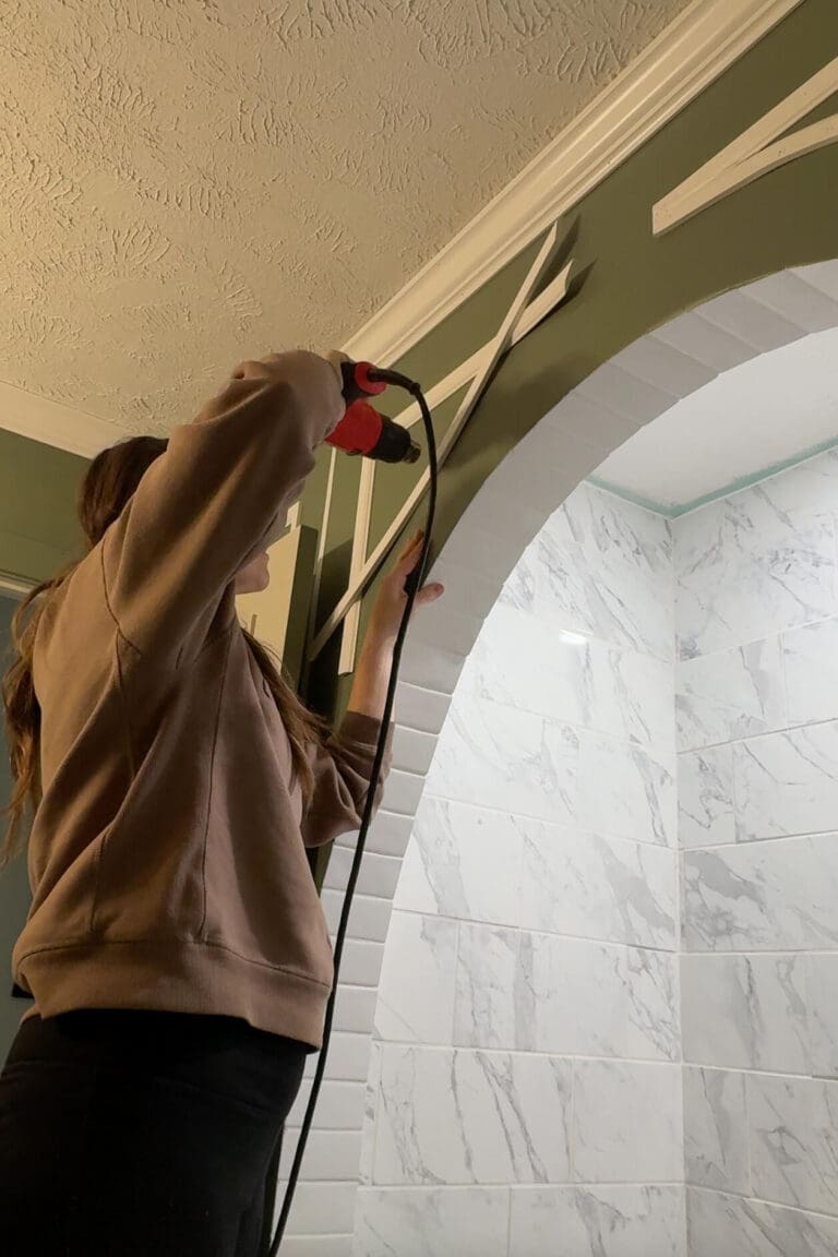 DIY Curved Molding Around an Arch | Crystel Montenegro Home