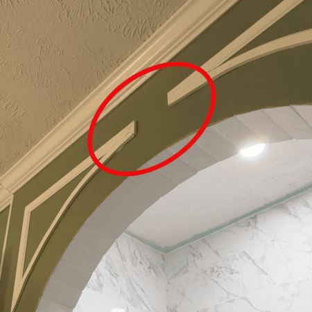 DIY Curved Molding Around an Arch | Crystel Montenegro Home