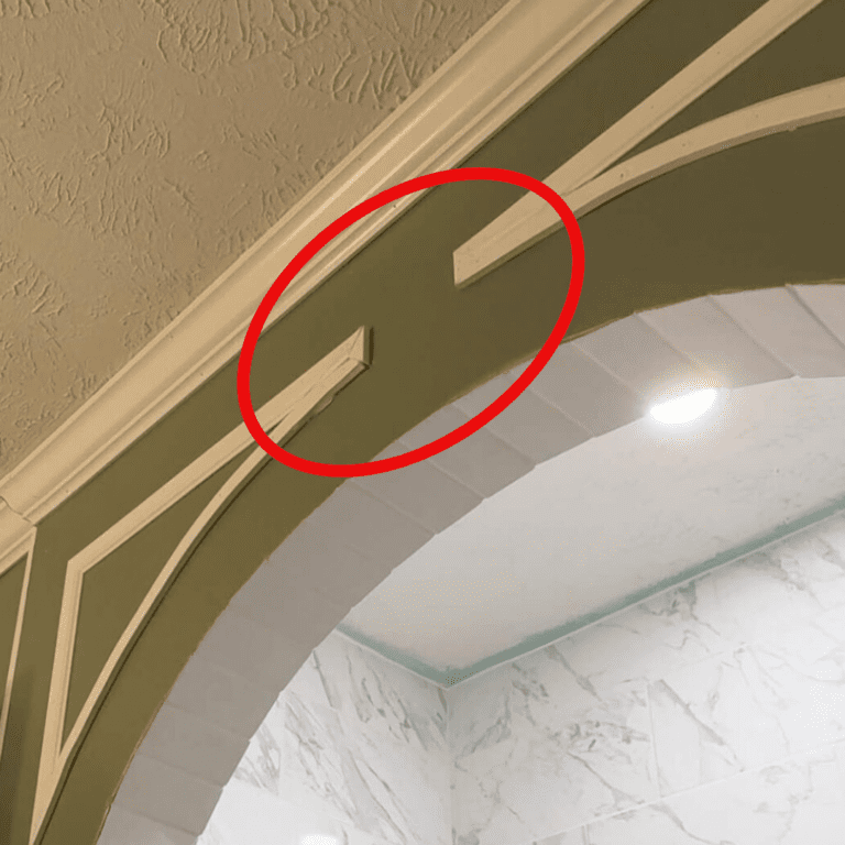 DIY Curved Molding Around an Arch | Crystel Montenegro Home