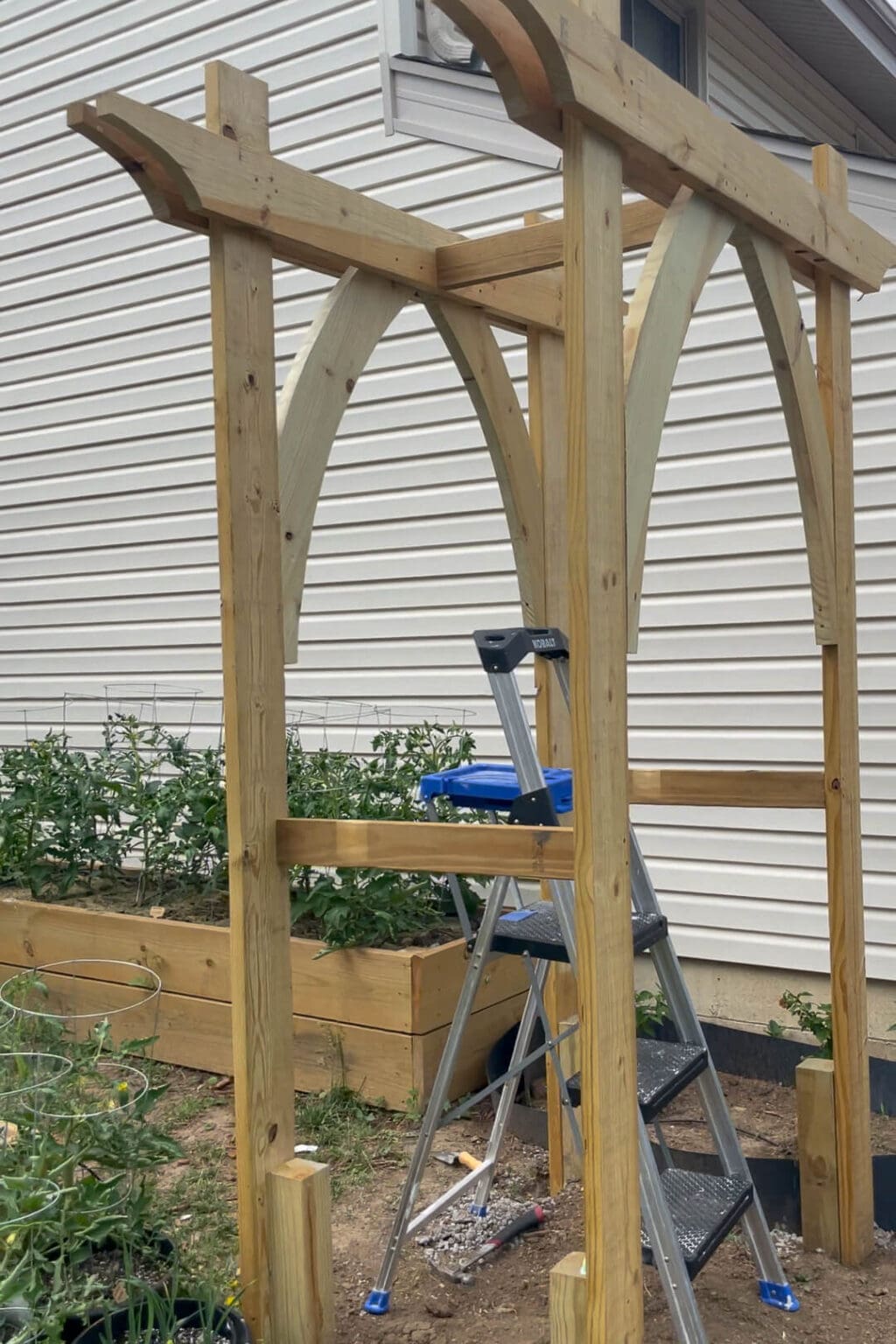 Build a Beautiful Backyard Garden Arbor – DIY Guide | Crystel ...