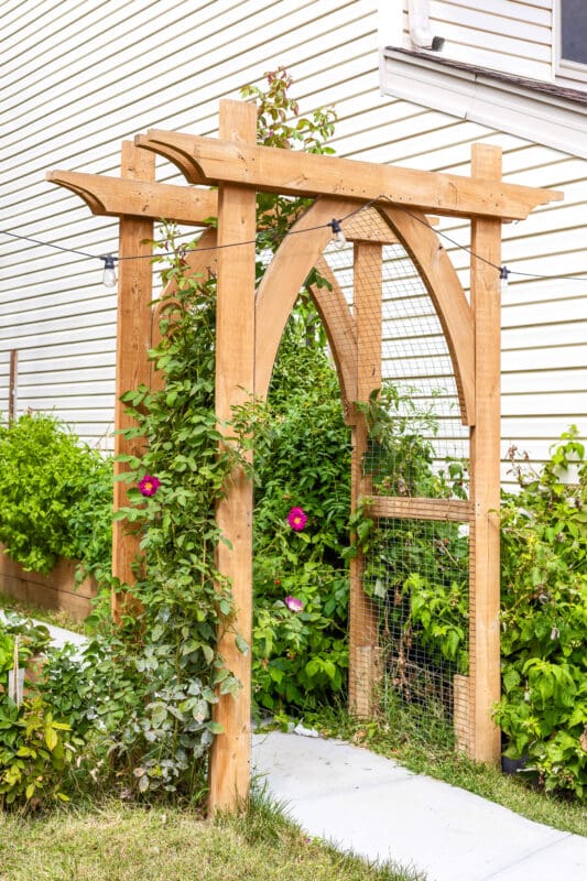 Build a Beautiful Backyard Garden Arbor – DIY Guide | Crystel ...