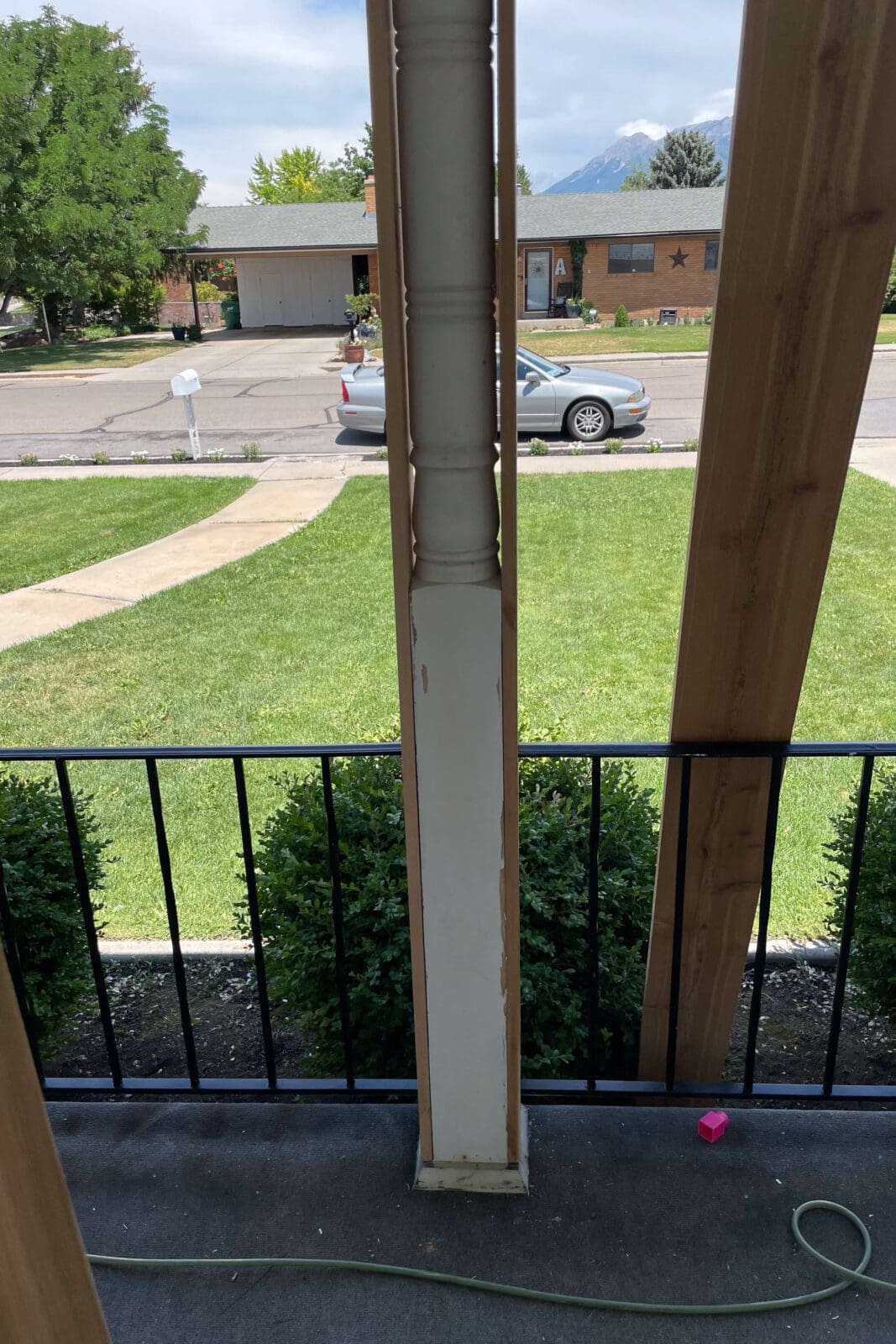 DIY Wood Porch Column Wraps Made Easy | Crystel Montenegro Home