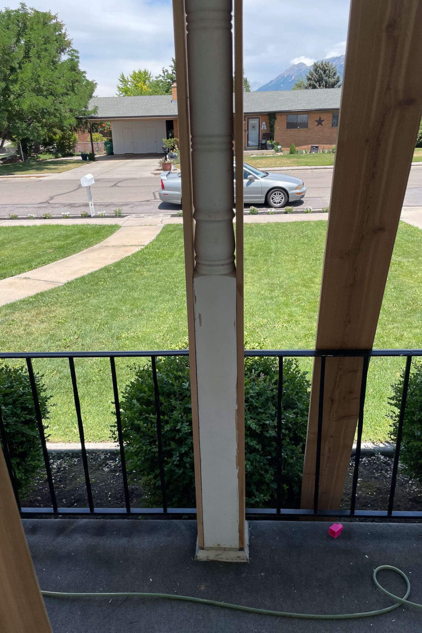 DIY Wood Porch Column Wraps Made Easy | Crystel Montenegro Home