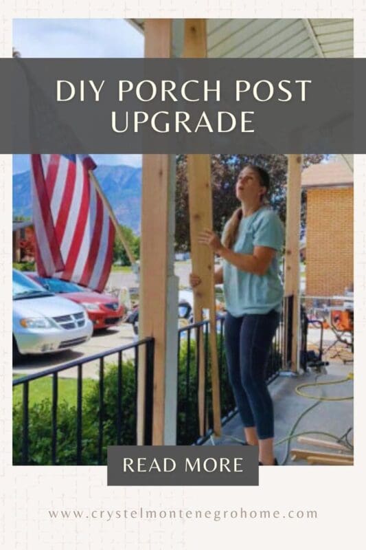 DIY Wood Porch Column Wraps Made Easy | Crystel Montenegro Home