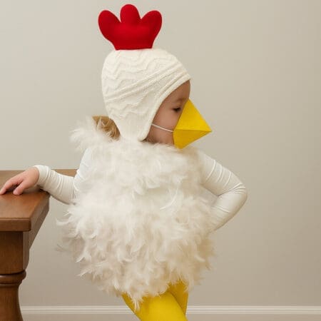 DIY Chicken Costume – Easy No Sew Tutorial | Crystel Montenegro Home