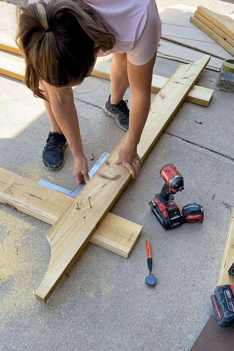DIY Garden Arbor - How to Build a Beautiful Backyard Arbor | Crystel ...